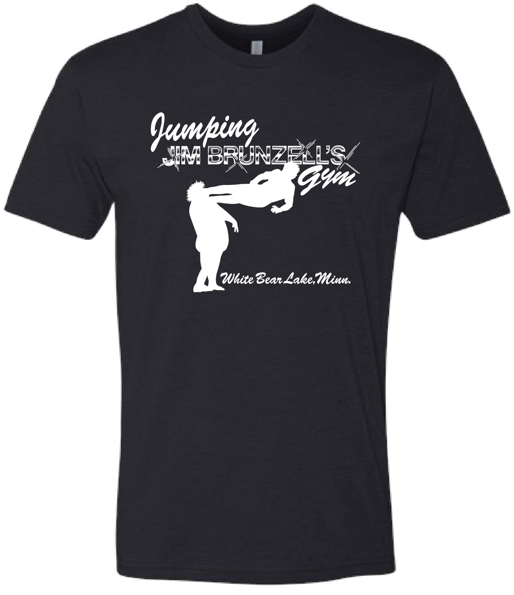 Jumping Jim Brunzell's Gym Tee - Black – BooshieAthletic