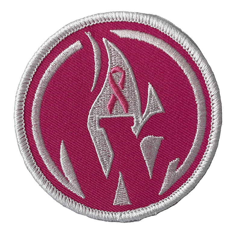 Embroidered Patch - Cancer Ribbon – BooshieAthletic