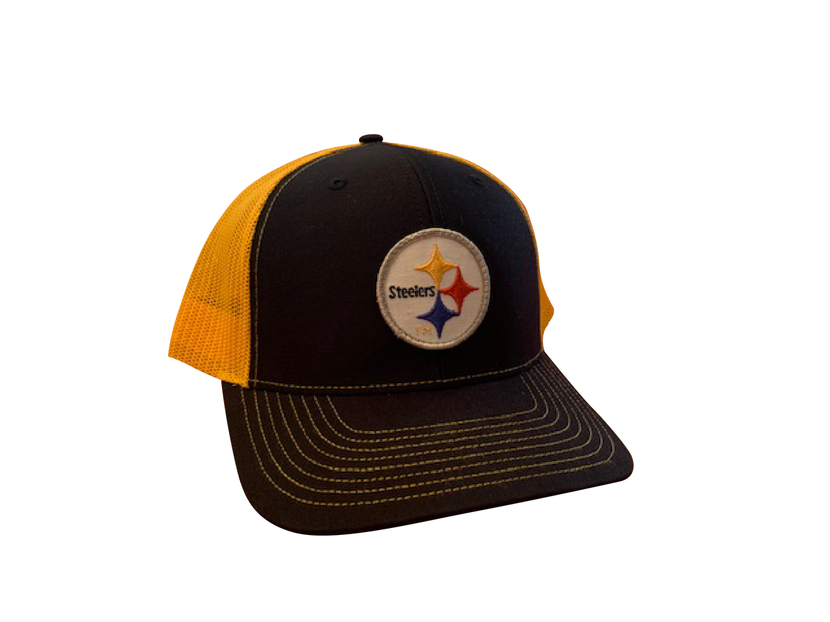 Pittsburgh Steelers Patch Trucker Cap - Black/Gold – BooshieAthletic
